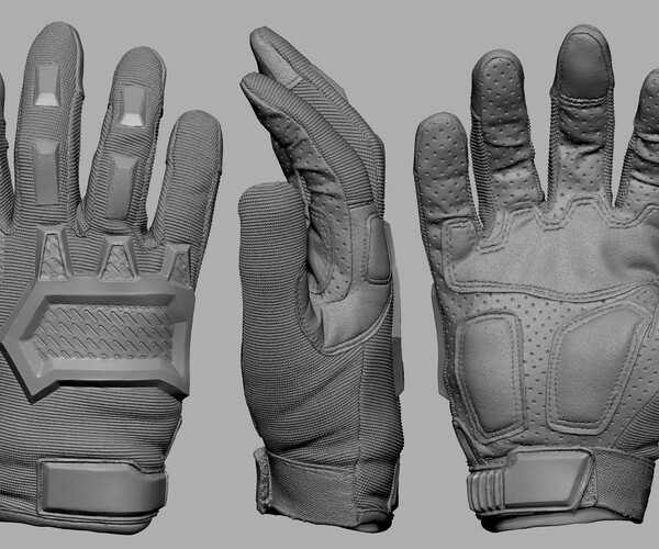 ArtStation - Tactical Gloves 022 | Game Assets