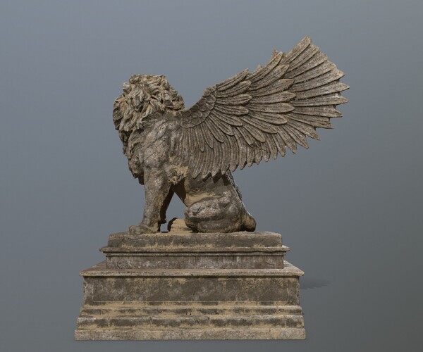 ArtStation - lion statue | Game Assets