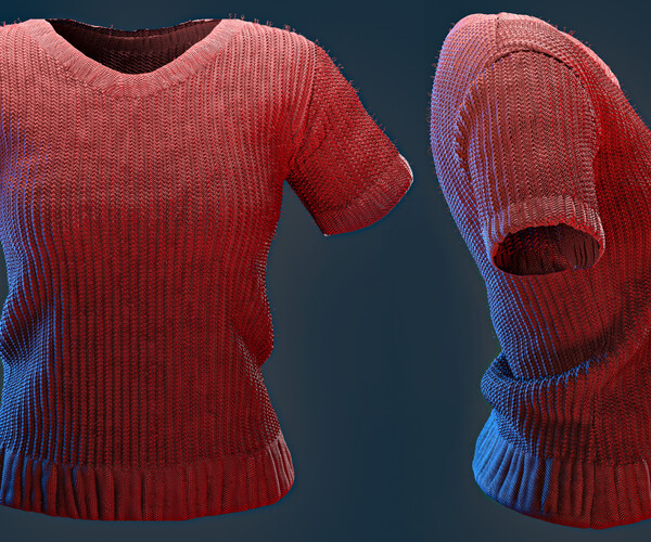 ArtStation - Marvelous designer project FBX & OBJ & Textures: Female t ...