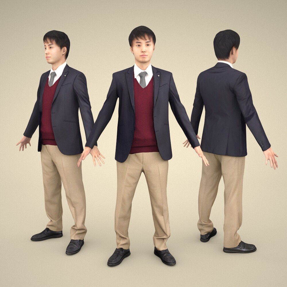 ArtStation - Animated 3D-people 104_Sota | Resources