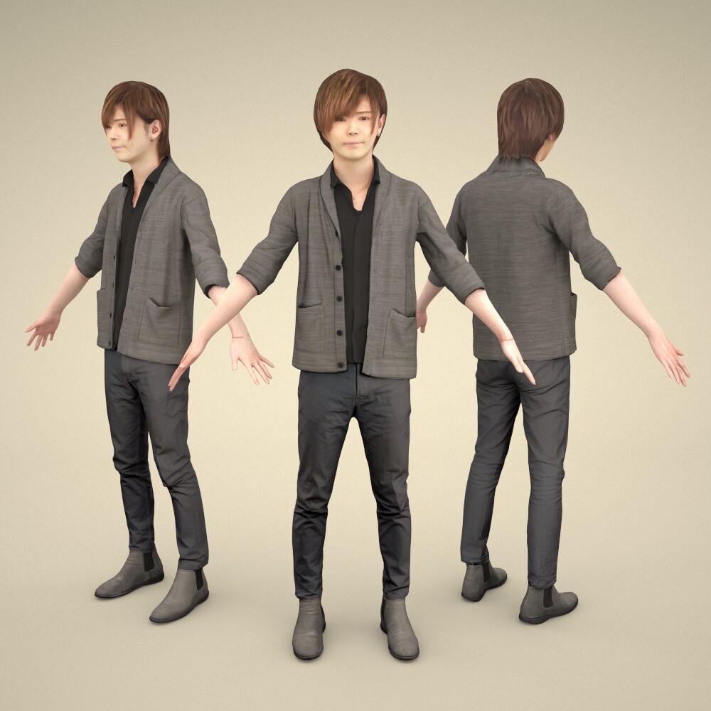 ArtStation - Animated 3D-people 082_Ren | Resources