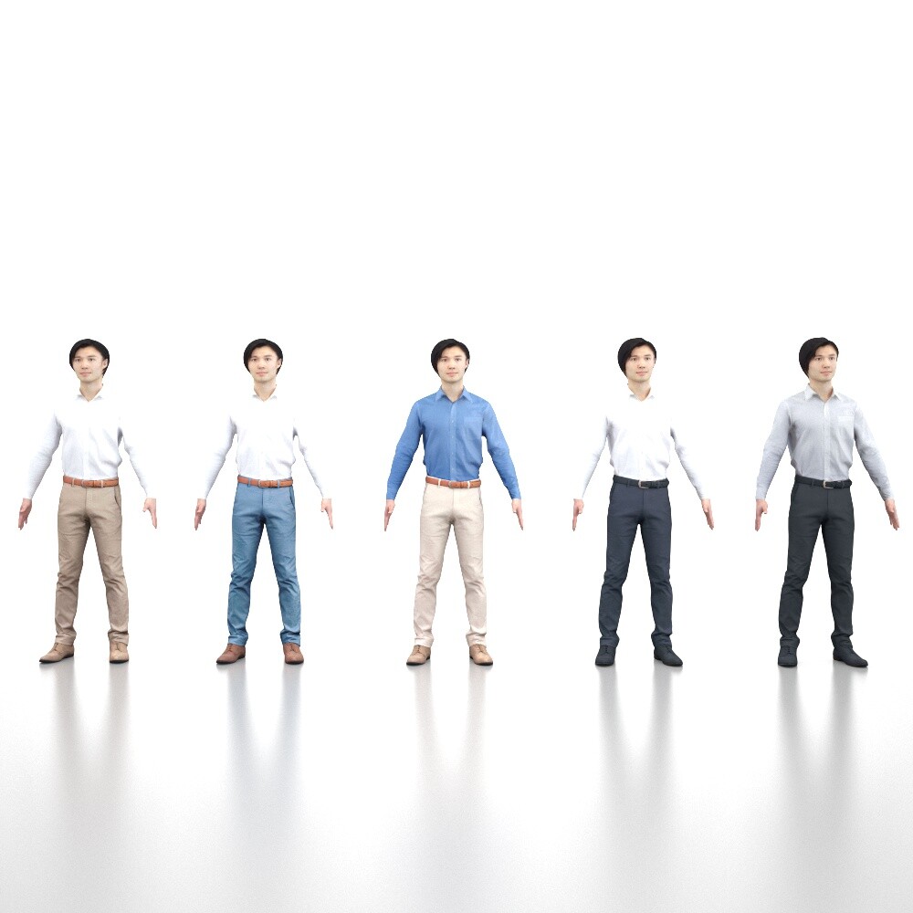 ArtStation - Animated 3D-people 068_Syun | Resources