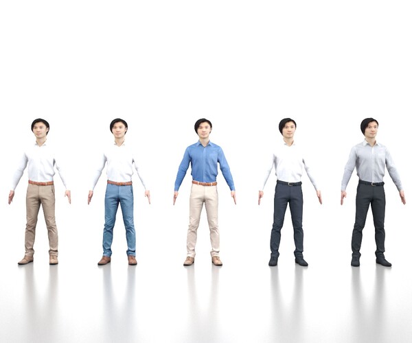 ArtStation - Animated 3D-people 068_Syun | Resources