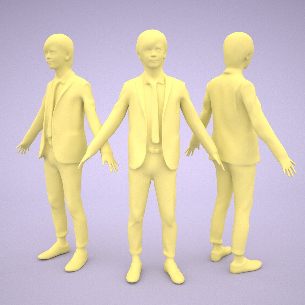 ArtStation - Animated 3D-people 084_Ren | Resources