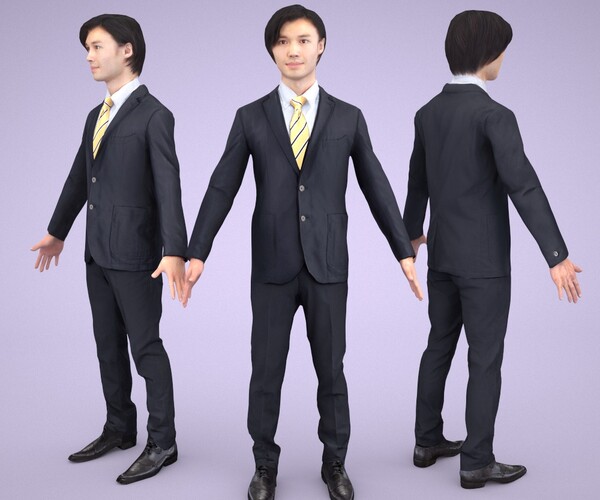 ArtStation - Animated 3D-people 064_Syun | Resources