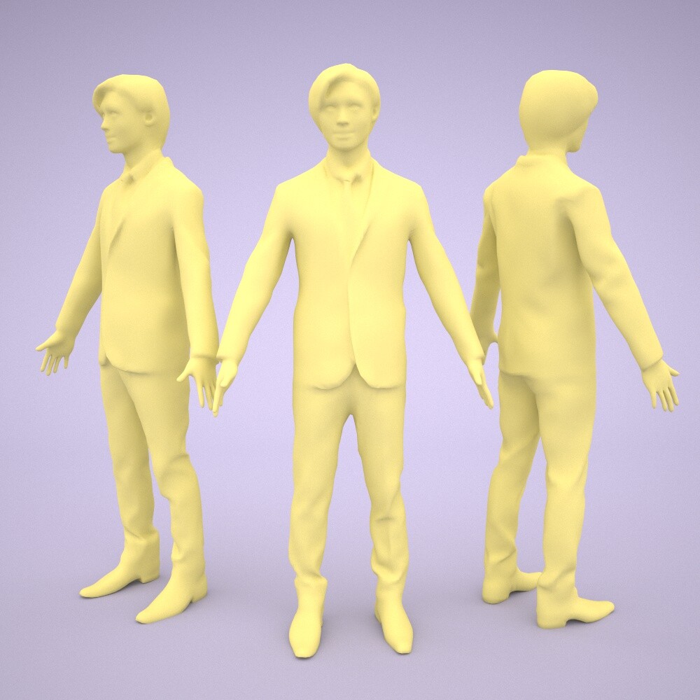 ArtStation - Animated 3D-people 064_Syun | Resources
