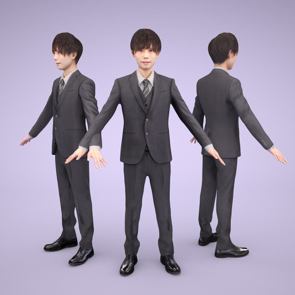 ArtStation - Animated 3D-people 032_Toru | Resources