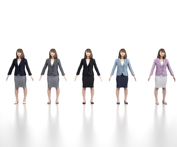 ArtStation - Animated 3D-people 014_Kana | Resources