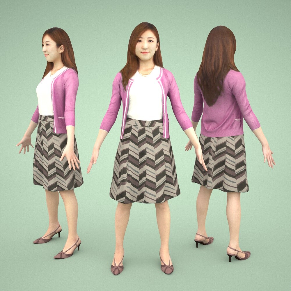 ArtStation - Animated 3D-people 058_Mao | Resources