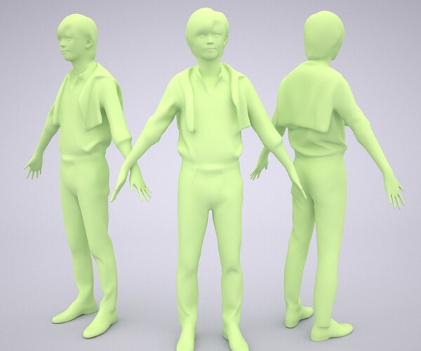 ArtStation - Animated 3D-people 086_Ren | Resources