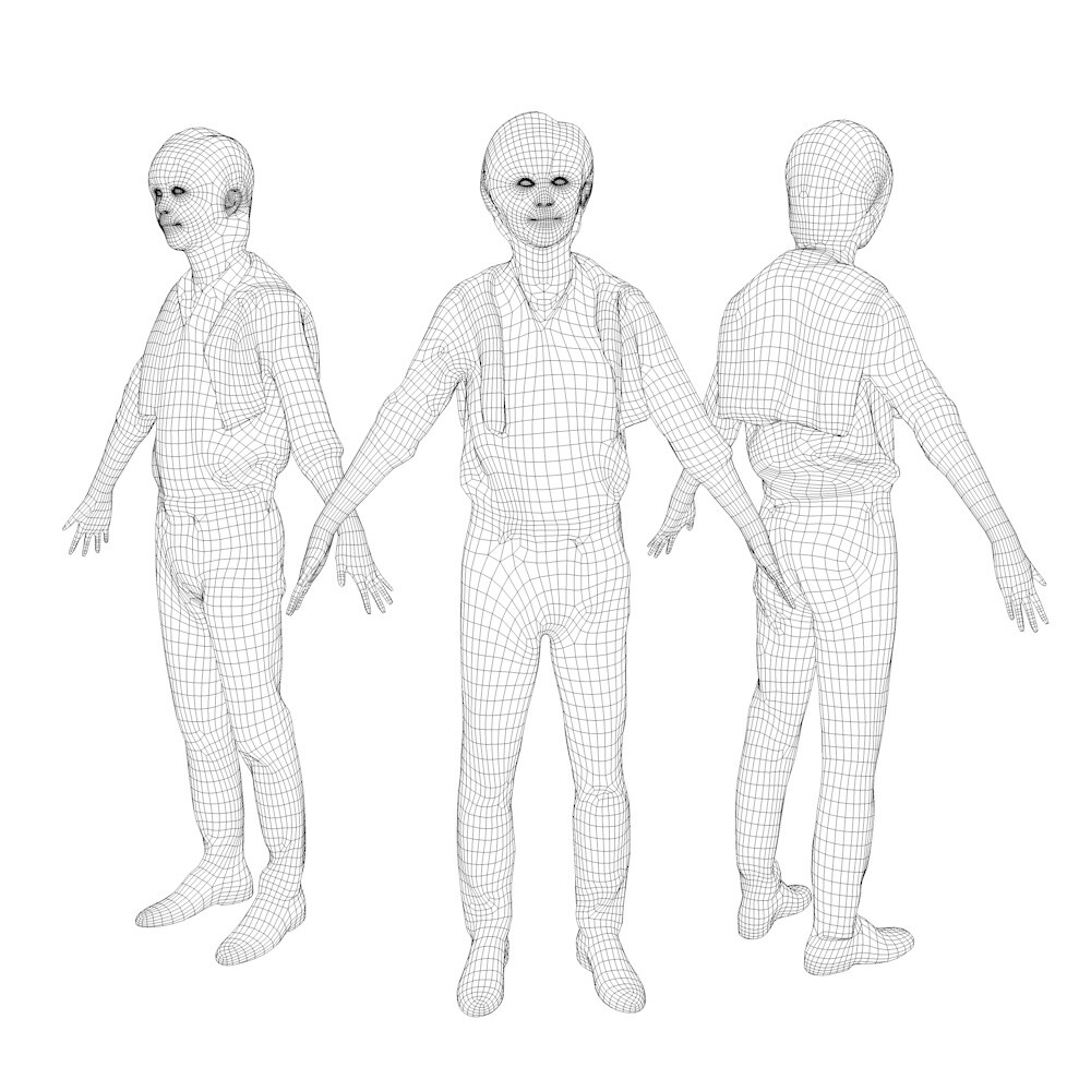 ArtStation - Animated 3D-people 086_Ren | Resources