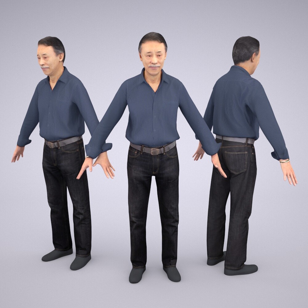 ArtStation - Animated 3D-people 042_Ken | Resources