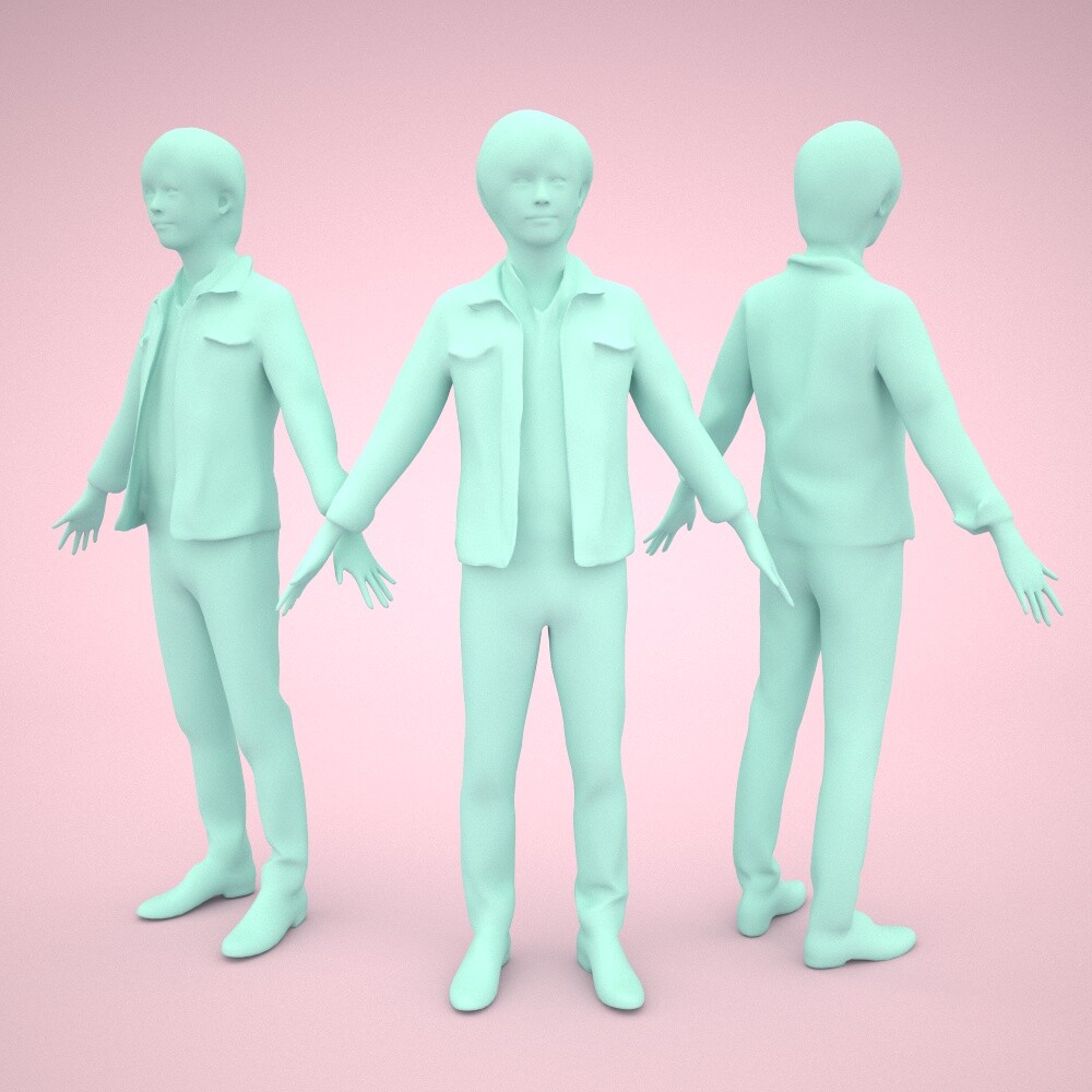 ArtStation - Animated 3D-people 088_Ren | Resources