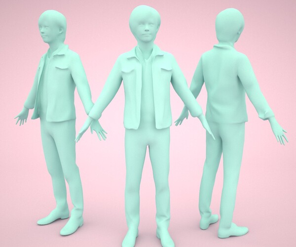 ArtStation - Animated 3D-people 088_Ren | Resources