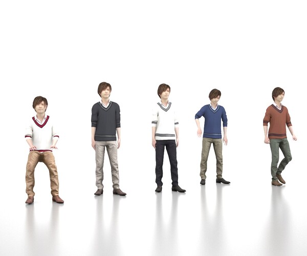 ArtStation - Animated 3D-people 090_Ren | Resources