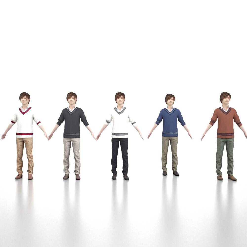 ArtStation - Animated 3D-people 090_Ren | Resources