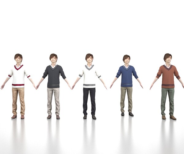 ArtStation - Animated 3D-people 090_Ren | Resources