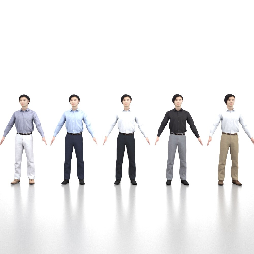 ArtStation - Animated 3D-people 066_Syun | Resources