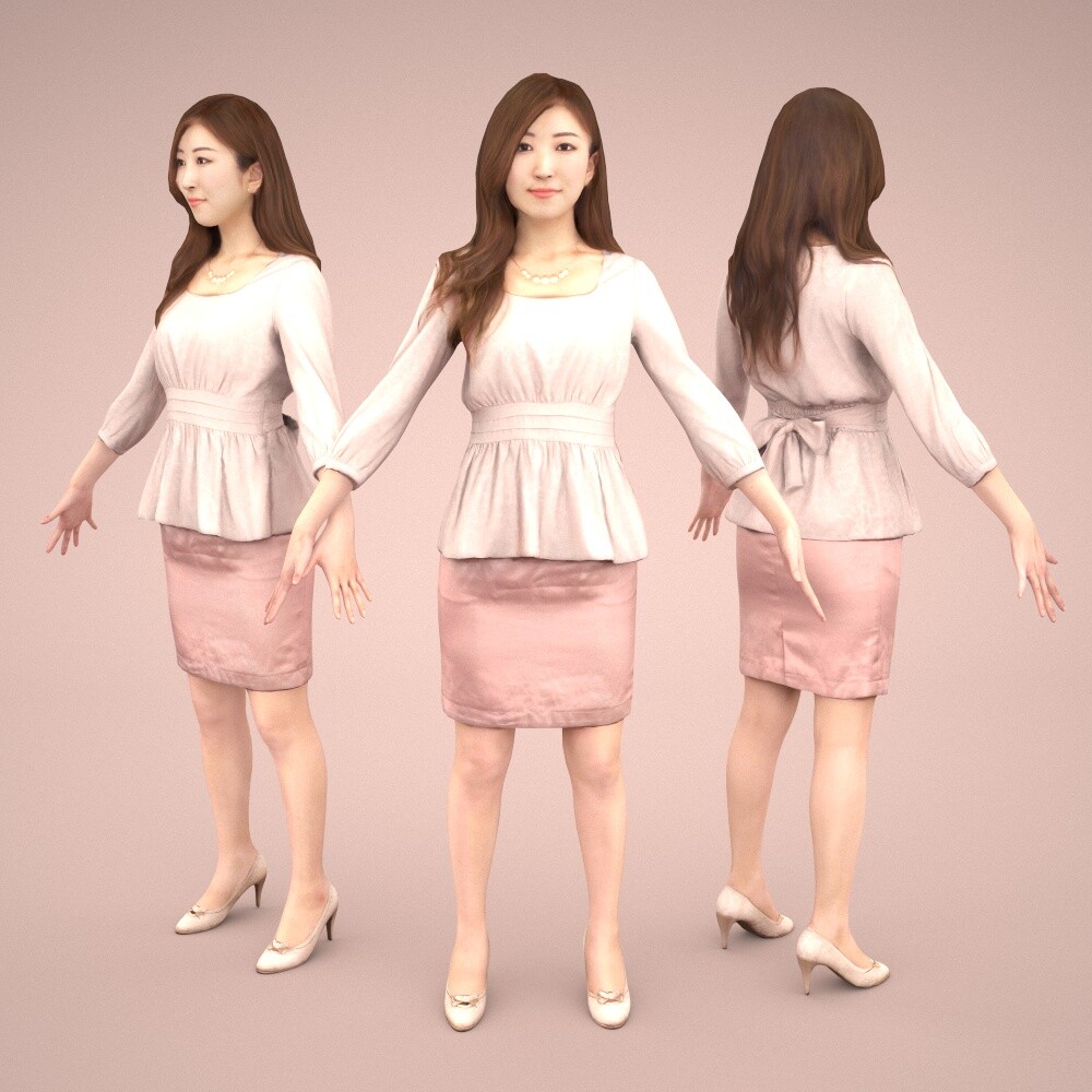 ArtStation - Animated 3D-people 060_Mao | Resources