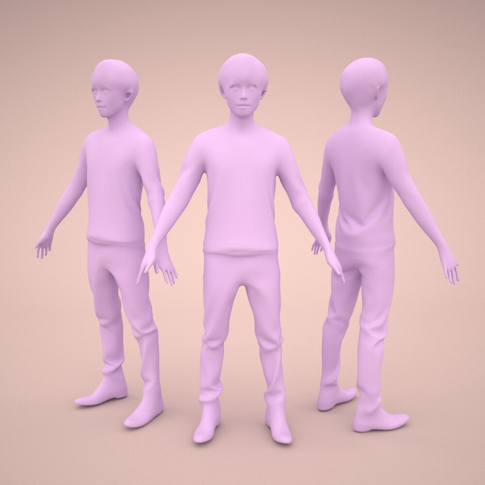 ArtStation - Animated 3D-people 038_Toru | Resources