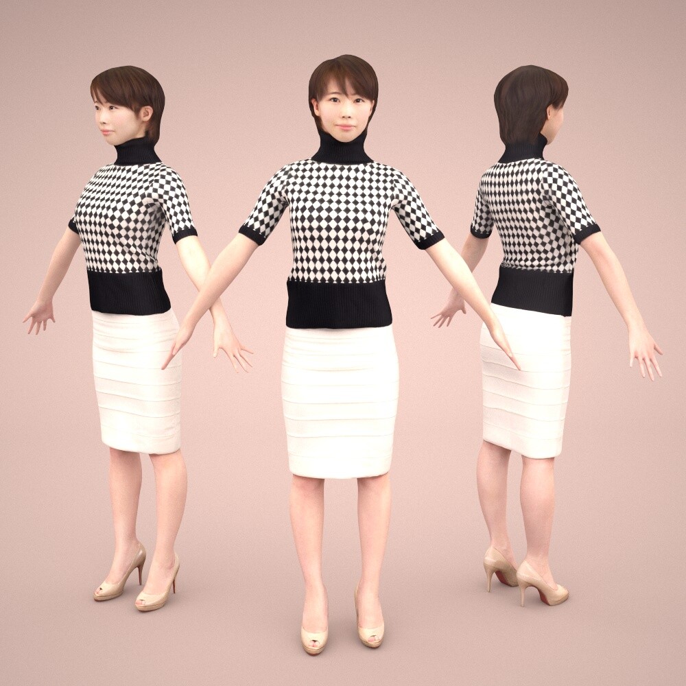 ddd 3D - Animated 3D-people 026_Haru