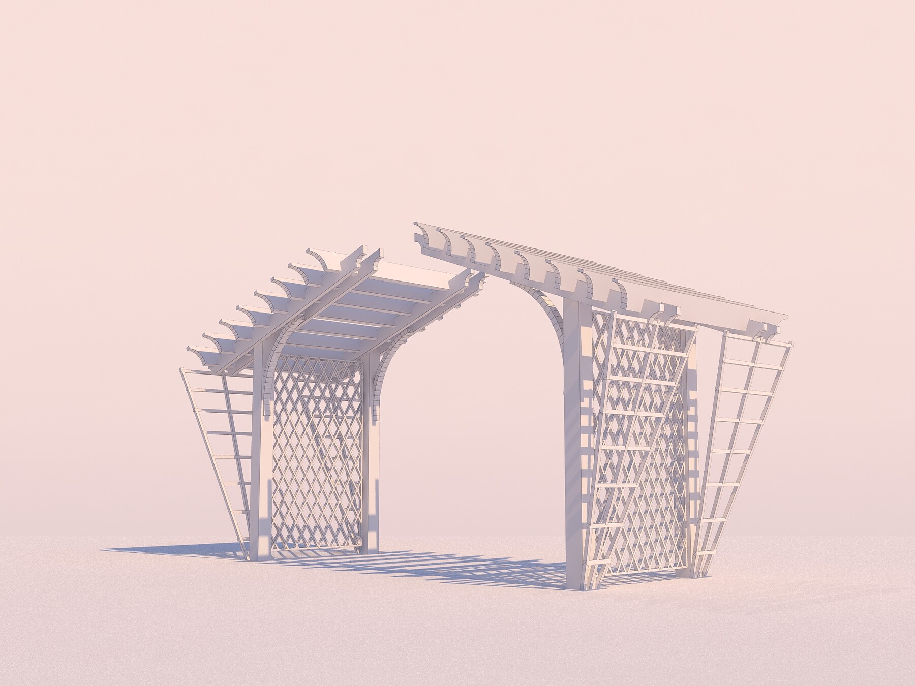 ArtStation - Modern Wooden Pergola - 02 | Resources