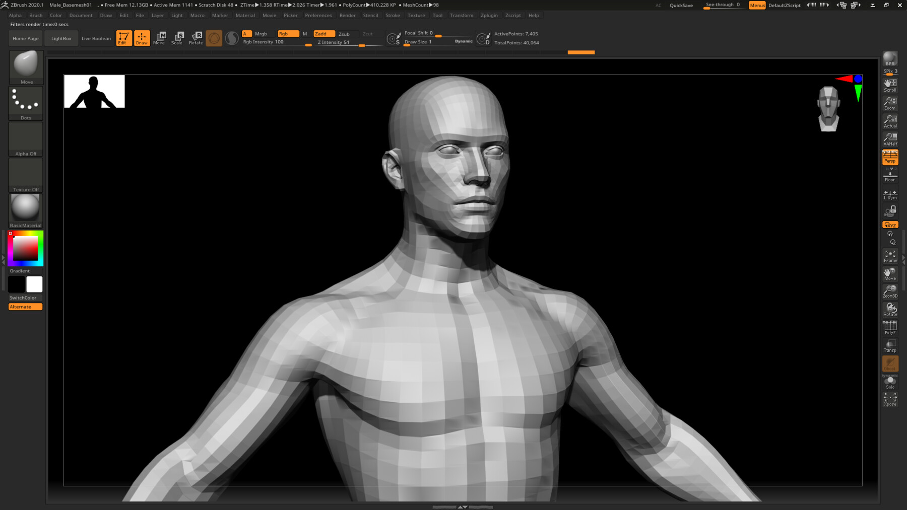 ArtStation - Realistic Human Male Basemesh | Game Assets