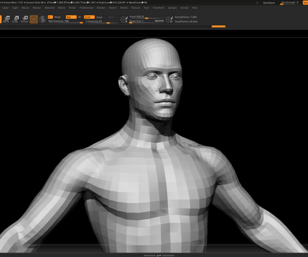 ArtStation - Realistic Human Male Basemesh | Game Assets