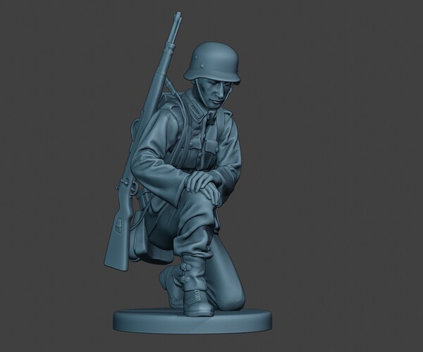 ArtStation - German soldier ww2 Praying G6 | Resources