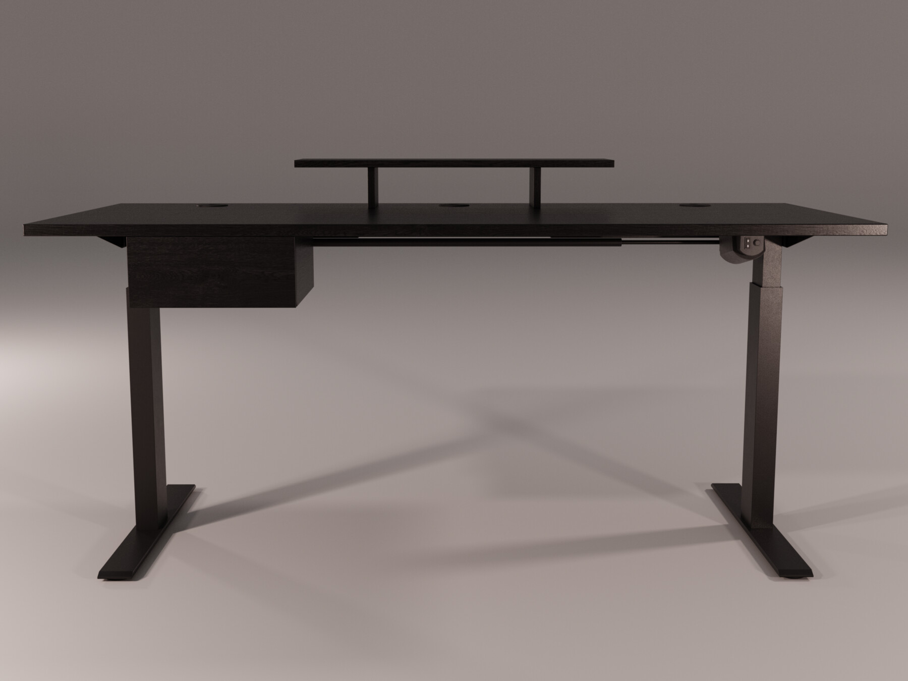 ArtStation - Adjustable Standing Desk - BLACK WOOD | Resources