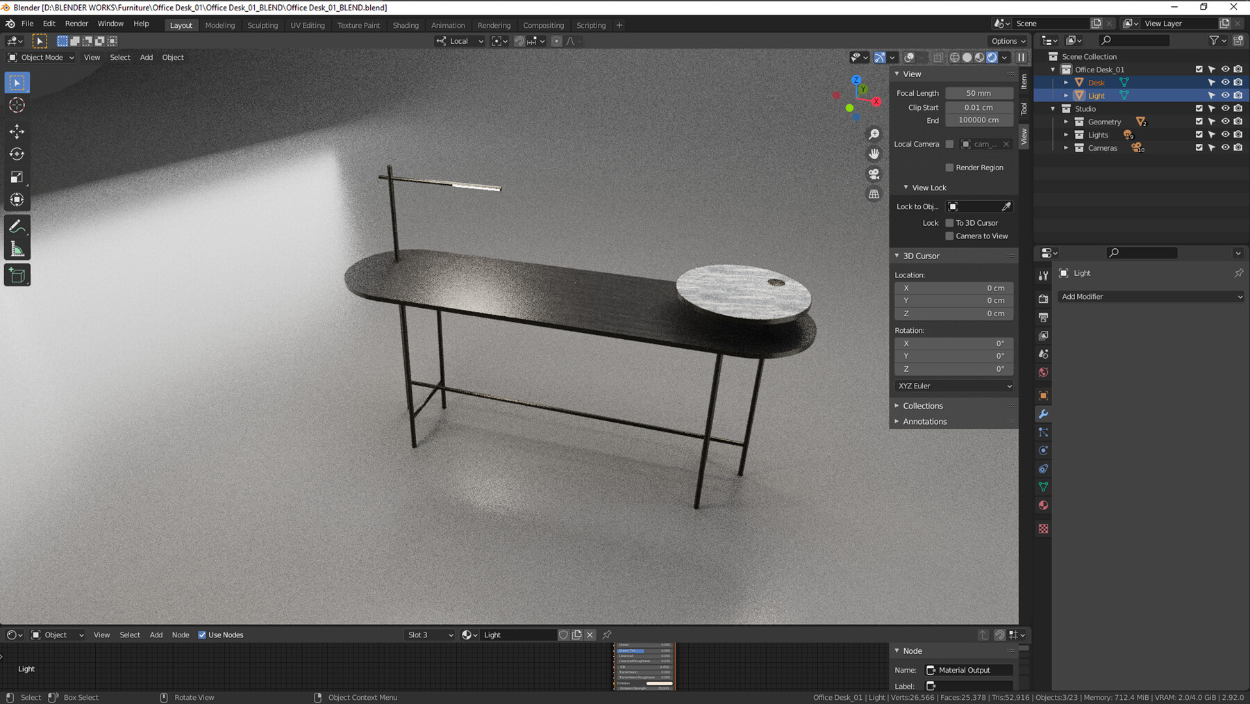 ArtStation - Writing Desk No1 | Resources