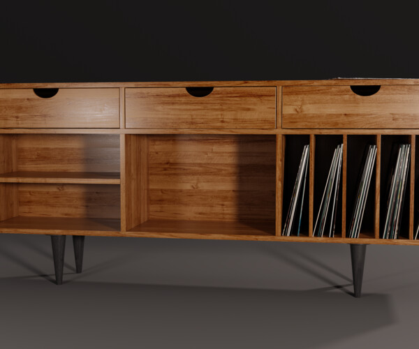 ArtStation - Vintage Vinyl LP Storage | Resources