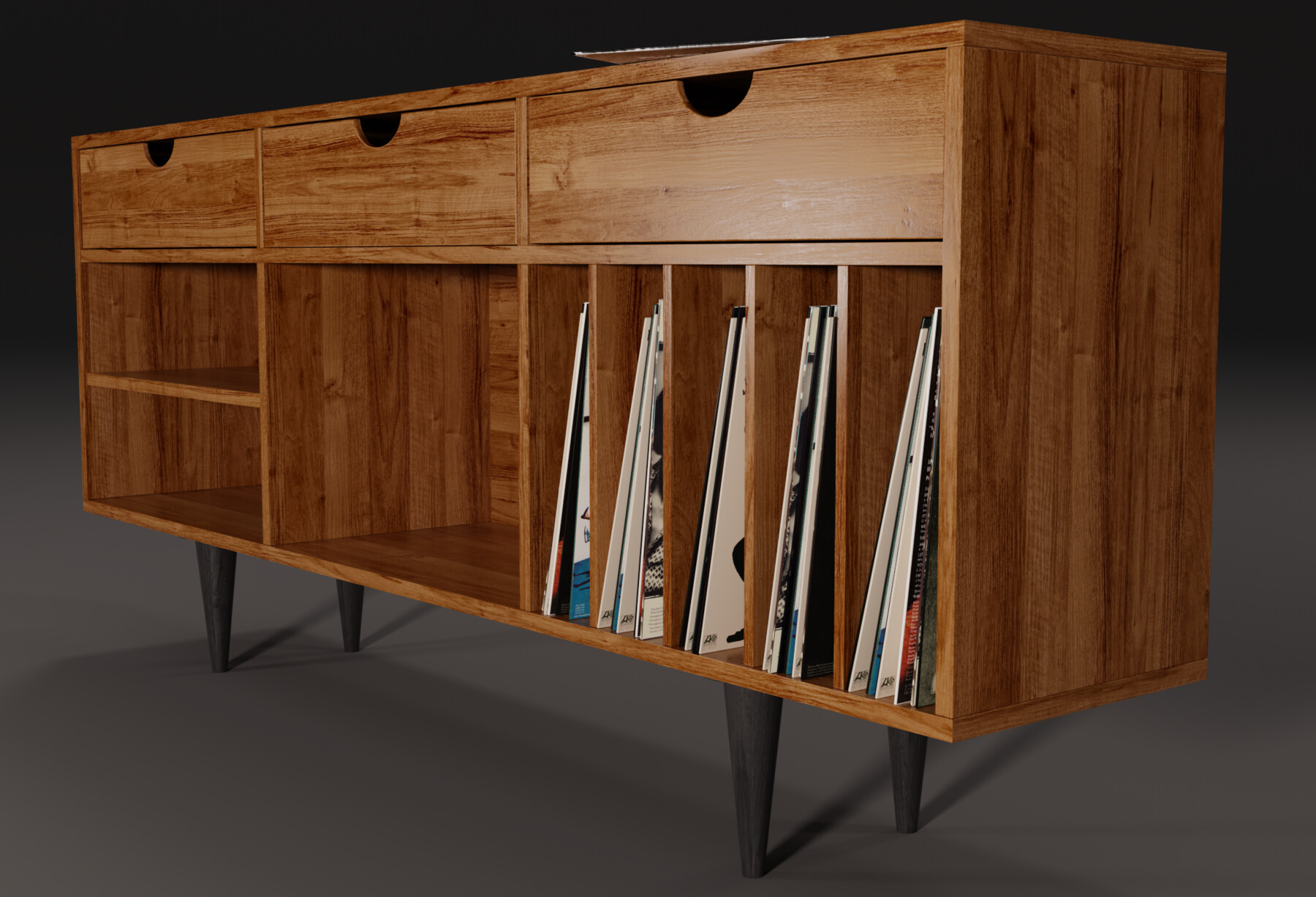ArtStation - Vintage Vinyl LP Storage | Resources