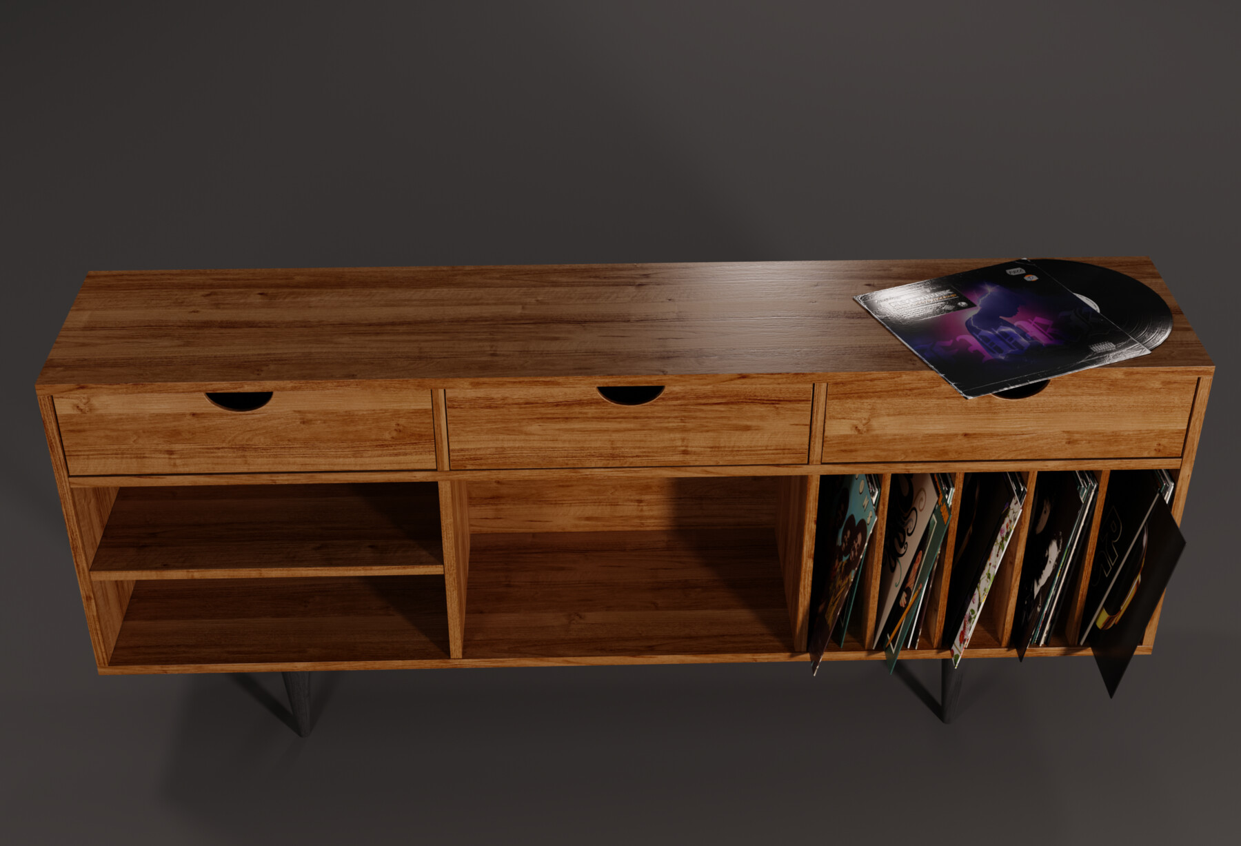 ArtStation - Vintage Vinyl LP Storage | Resources