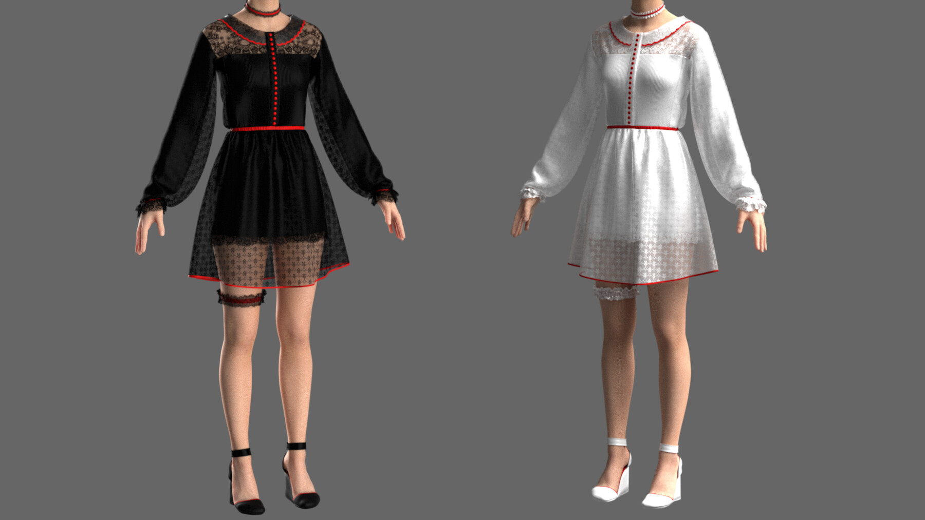 ArtStation - Womens clothing. Marvelous Designer, Clo3d project + OBJ ...