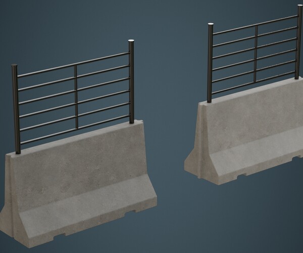 ArtStation - Concrete Barrier 2A | Game Assets