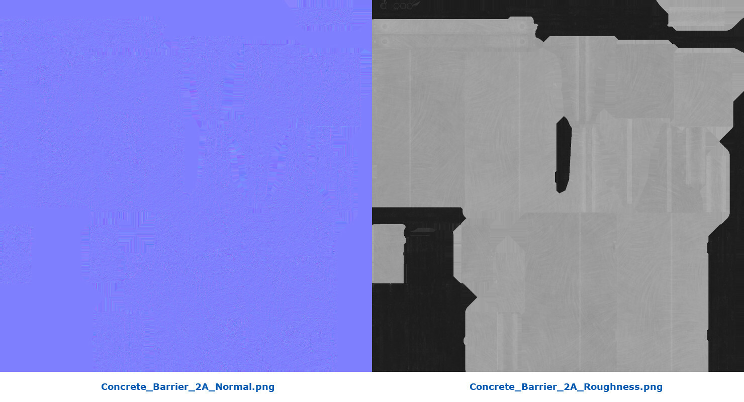 ArtStation - Concrete Barrier 2A | Game Assets