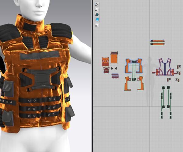 ArtStation - Bulletproof Body Armor (Bulletproof Vest) | Resources