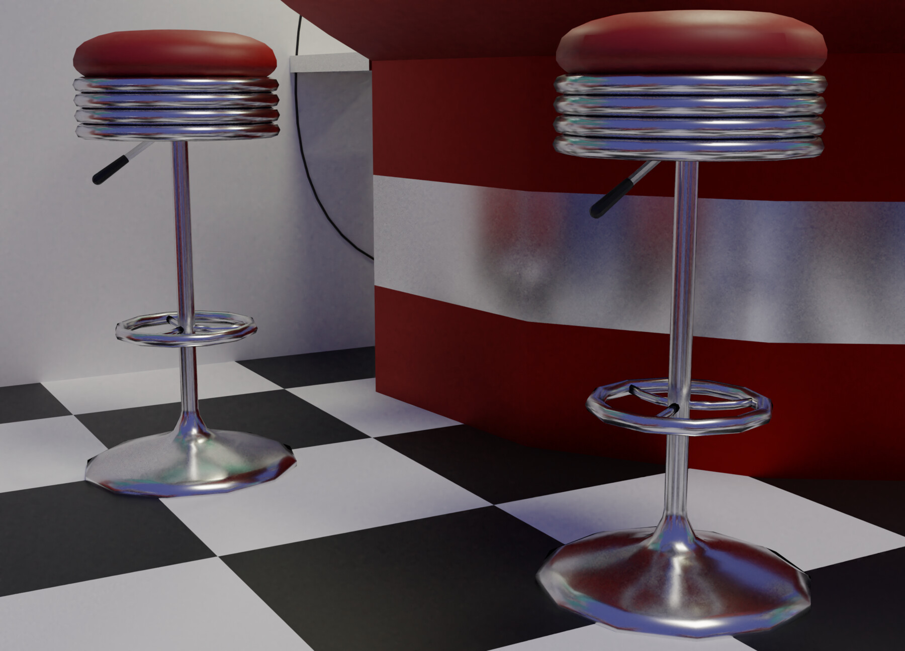 ArtStation - American diner | Game Assets