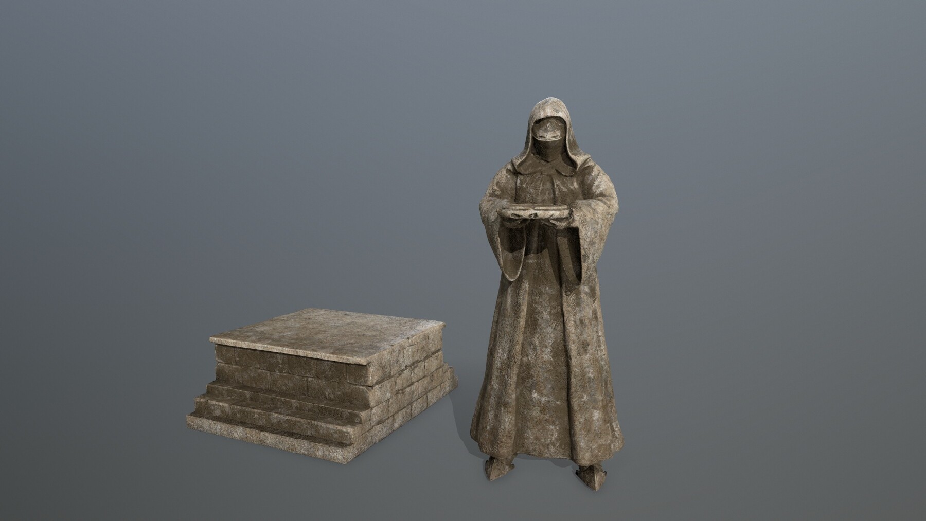 ArtStation - old statue | Game Assets