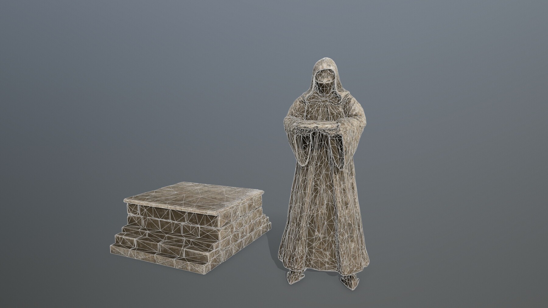 ArtStation - old statue | Game Assets