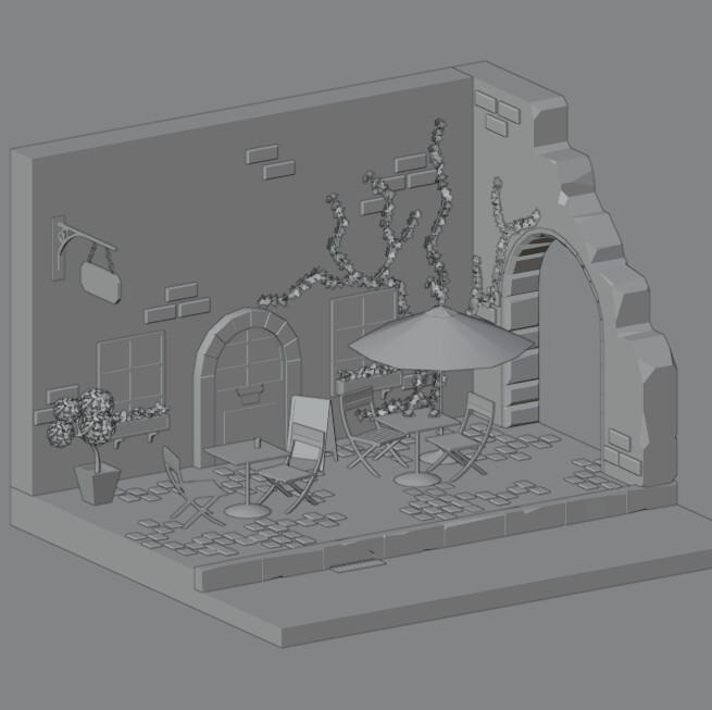 ArtStation - Coffee shop | Game Assets