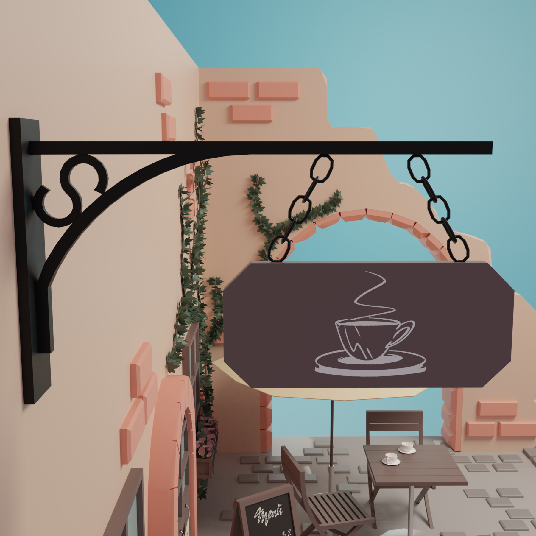 ArtStation - Coffee shop | Game Assets