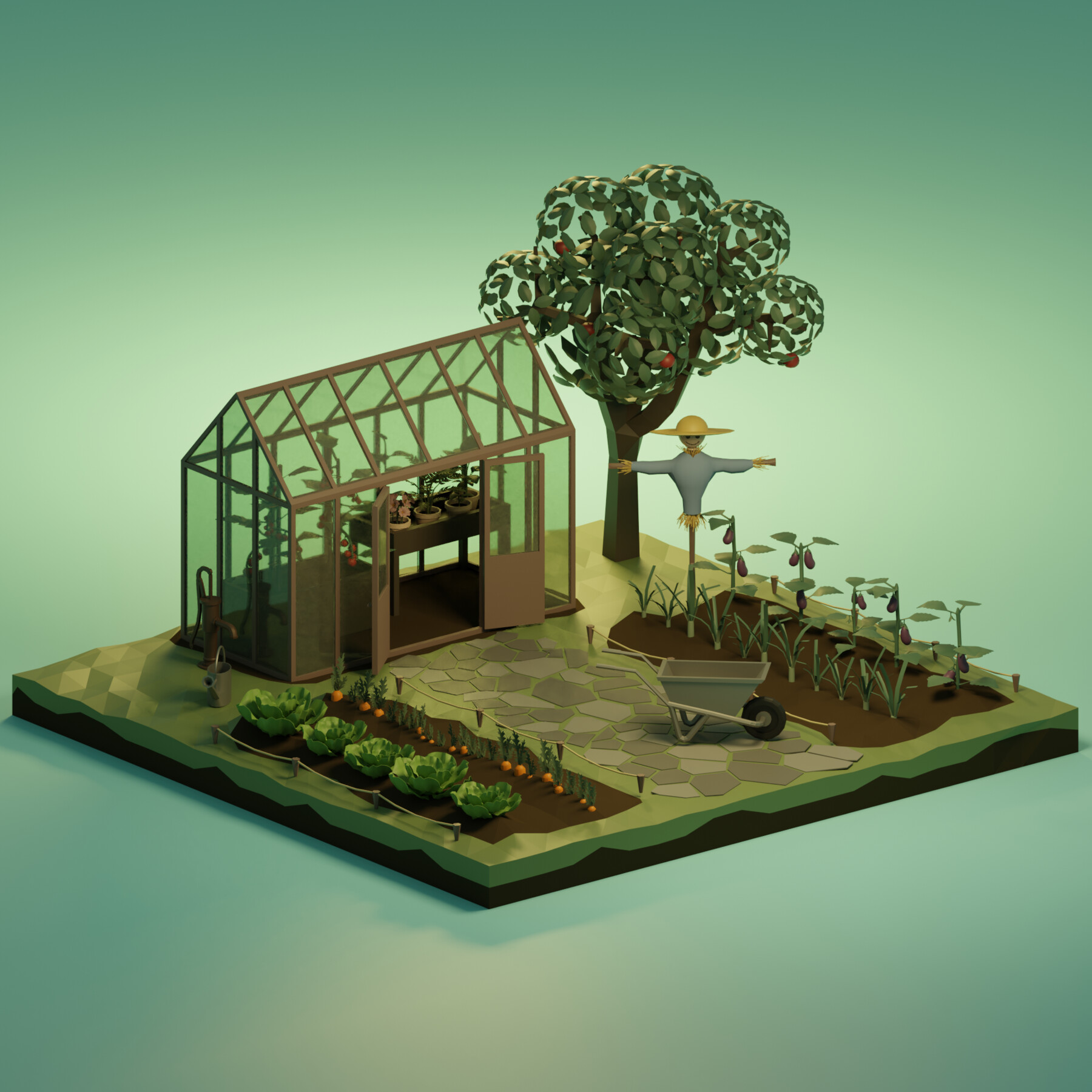 ArtStation - Vegetable garden | Game Assets