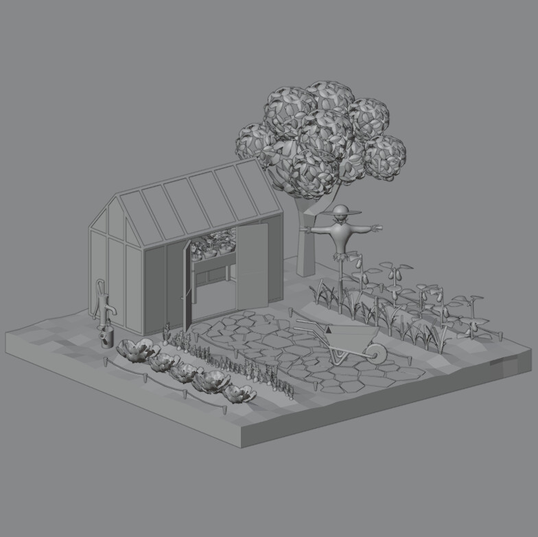 ArtStation - Vegetable garden | Game Assets