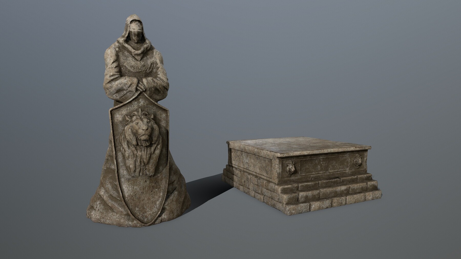 ArtStation - old statue | Game Assets