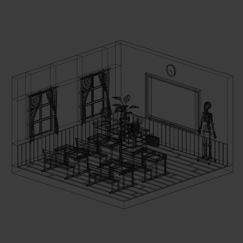 ArtStation - Classroom | Game Assets
