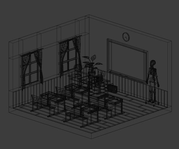 ArtStation - Classroom | Game Assets