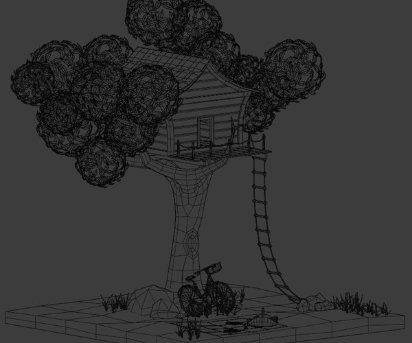 ArtStation - Tree house | Game Assets