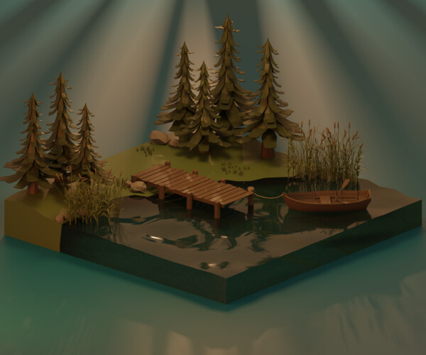 ArtStation - Lake | Game Assets